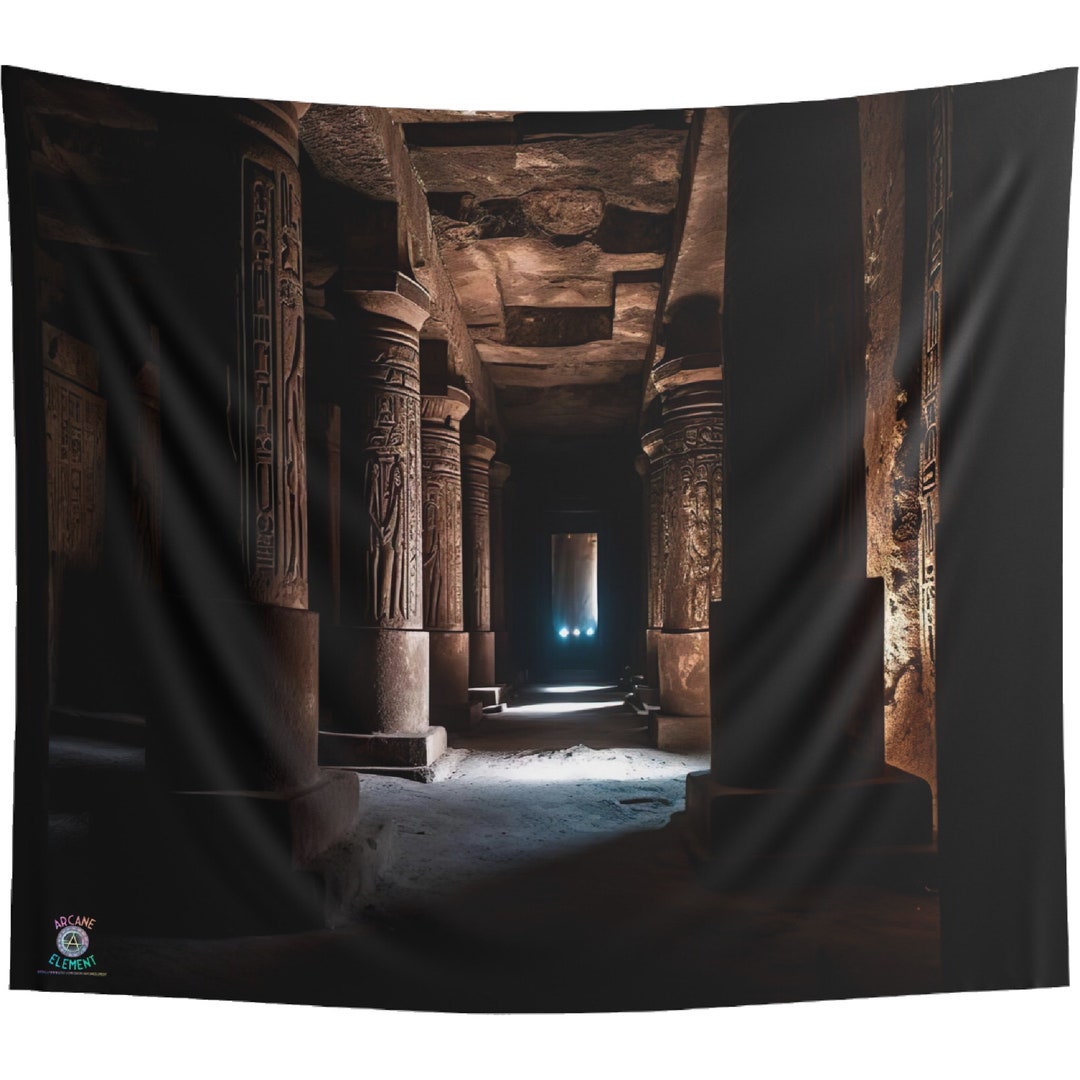 Ancient Tomb Hall Backdrop Tapestry - Etsy