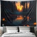 Feywild Forest Dusk Scene Backdrop Tapestry | Forest Scenery| Sunset ...
