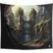 Dungeon Wall Scene Backdrop Tapestry Game Room Backdrop Fantasy ...