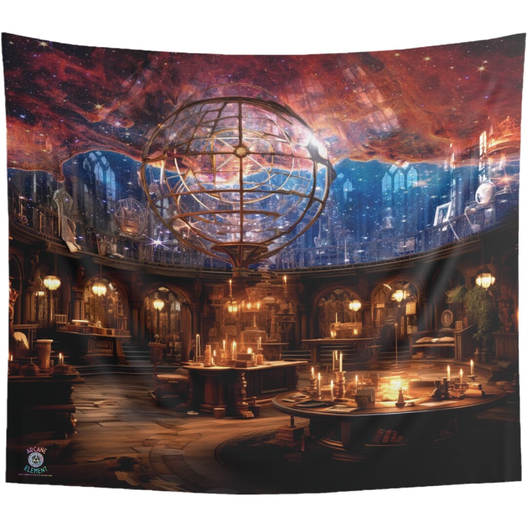 Wizards Astral Study | Game Room Backdrop | Fantasy Background | Wall ...