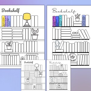 Reading Tracker Planner, Book Shelf, Reading Log, Book Review, Book ...
