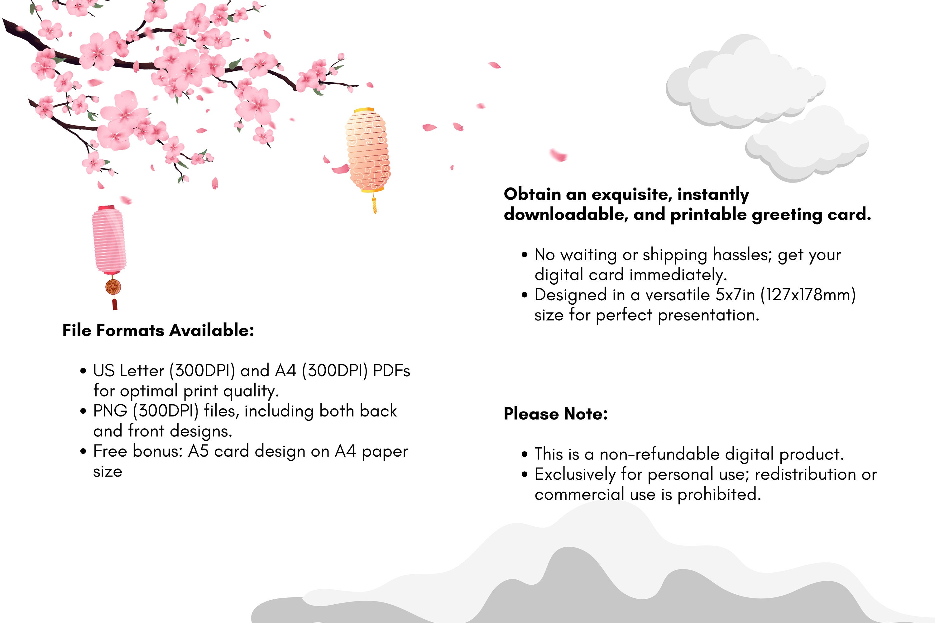 2024 Chinese New Year Card, Year of the Dragon, Happy Lunar New Year ...