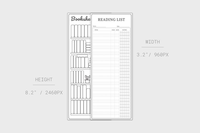 Custom Bookmarks Printable, Reading Journal, Library Card, Book List - Etsy