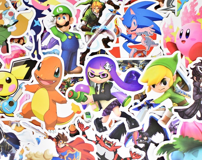 Super Smash Bros 6x4 Sticker Sheet 2 - Etsy
