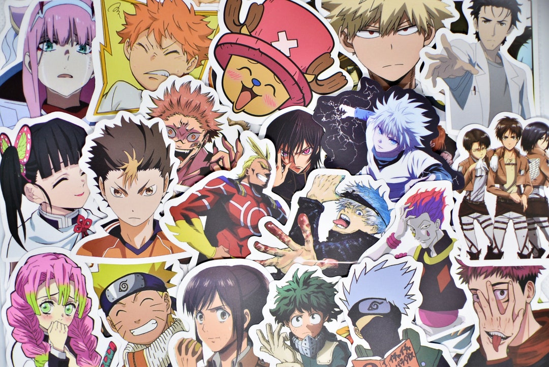 50 Video Game Anime Cartoon Vinyl Stickers Pack Waterproof for Hydro ...