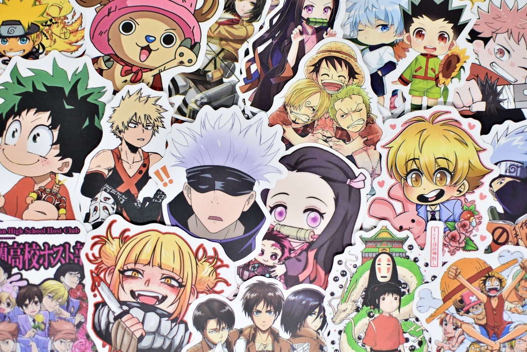 50 Video Game Anime Cartoon Vinyl Stickers Pack Waterproof for Hydro ...