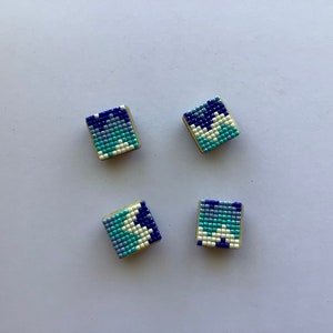 Handmade Wood Beaded Refrigerator Magnets Set of 4 - Etsy