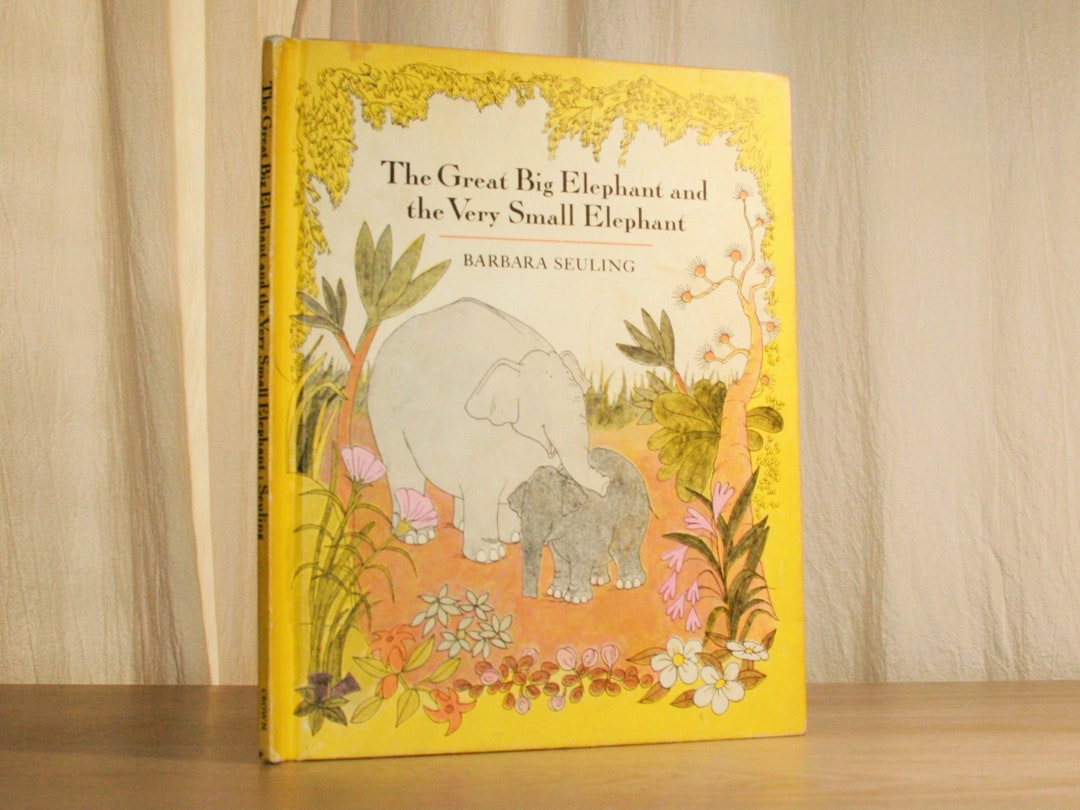 The Great Big Elephant and the Very Small Elephant Vintage 1970s ...