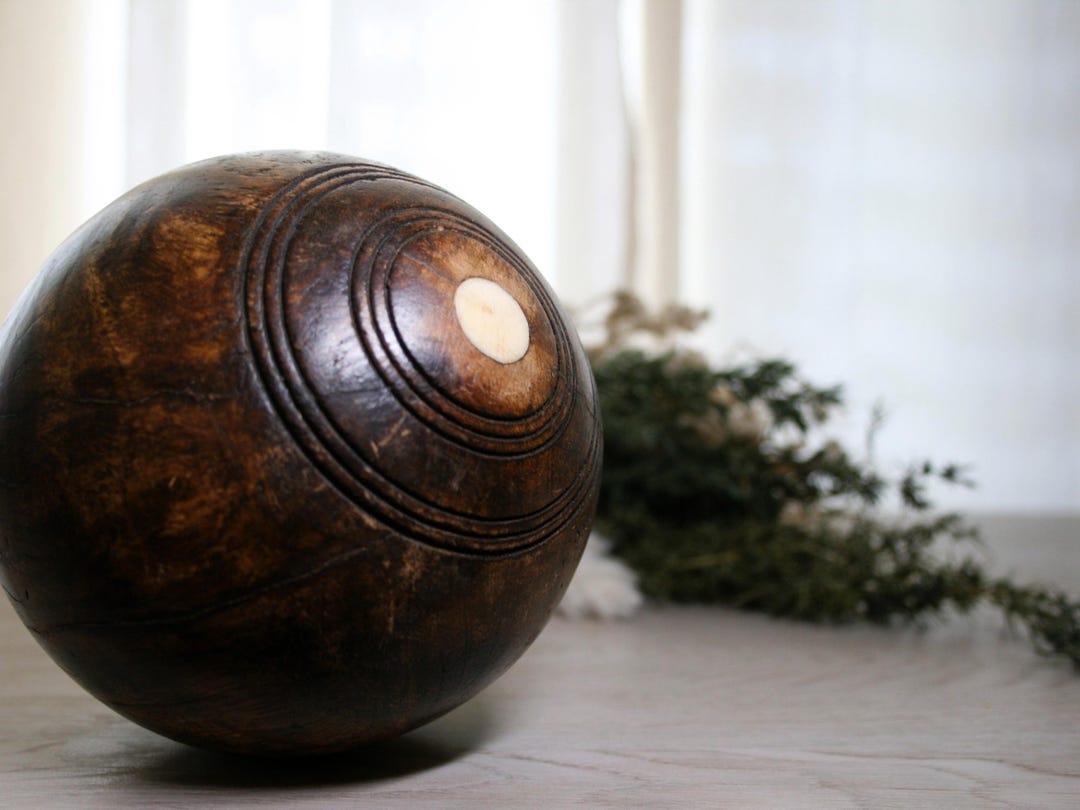 Antique Bocce Ball Nineteenth-century Carpetball / Lawn Ball Scottish ...