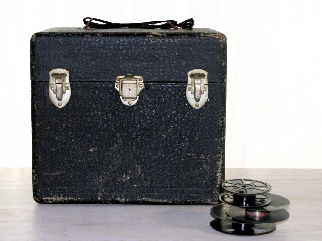 Antique Film Reel Storage Case - Rare Old Hollywood Cinema Collectible ...