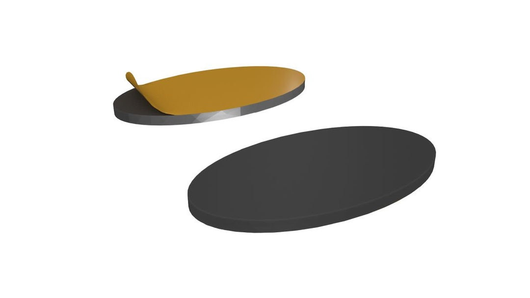 Self-adhesive Magnetic Foil Stickers for Magnetizing Oval 75mmx42mm ...