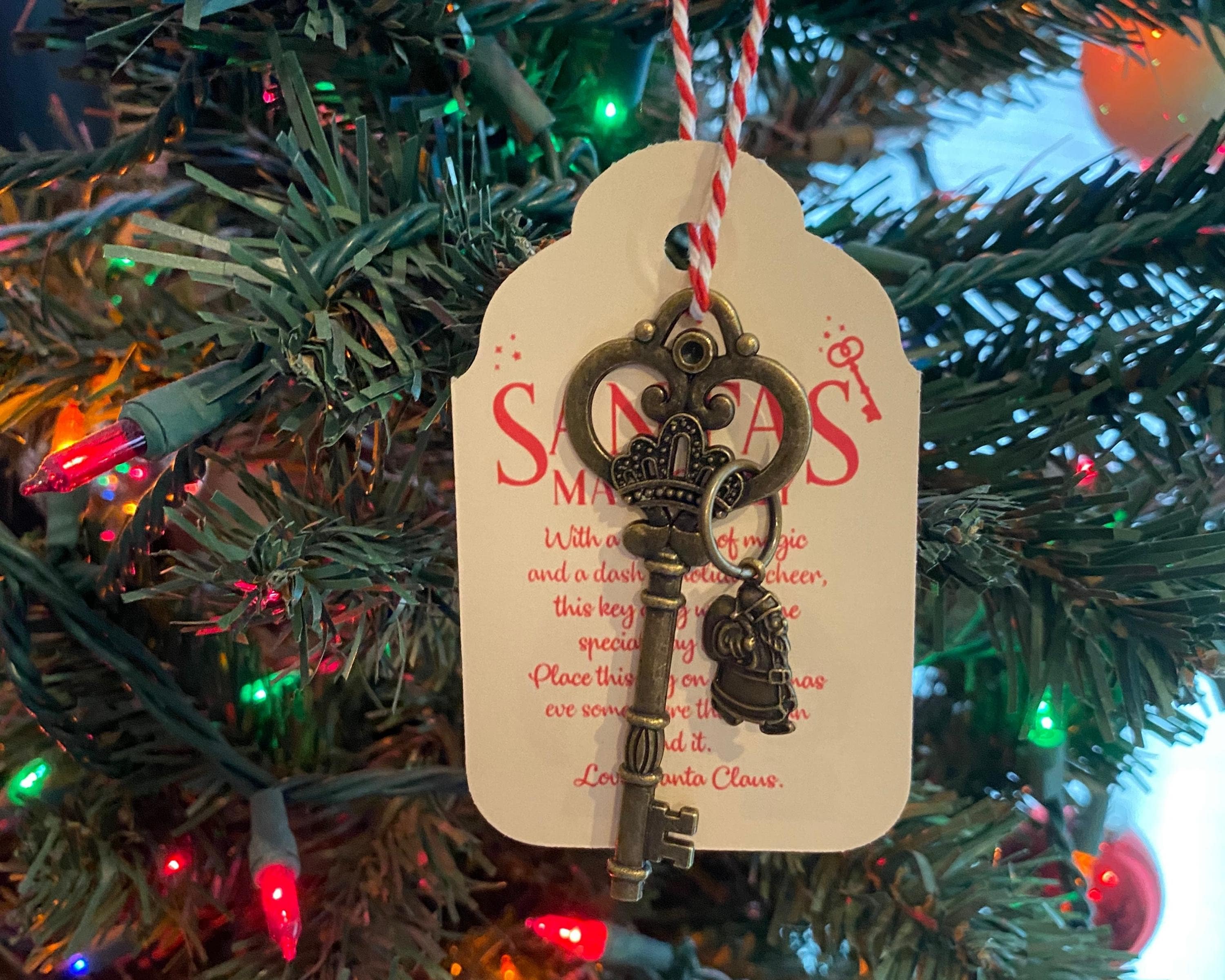 Santa's Magic Key for Homes Without Chimneys, Antique Bronze Key With ...