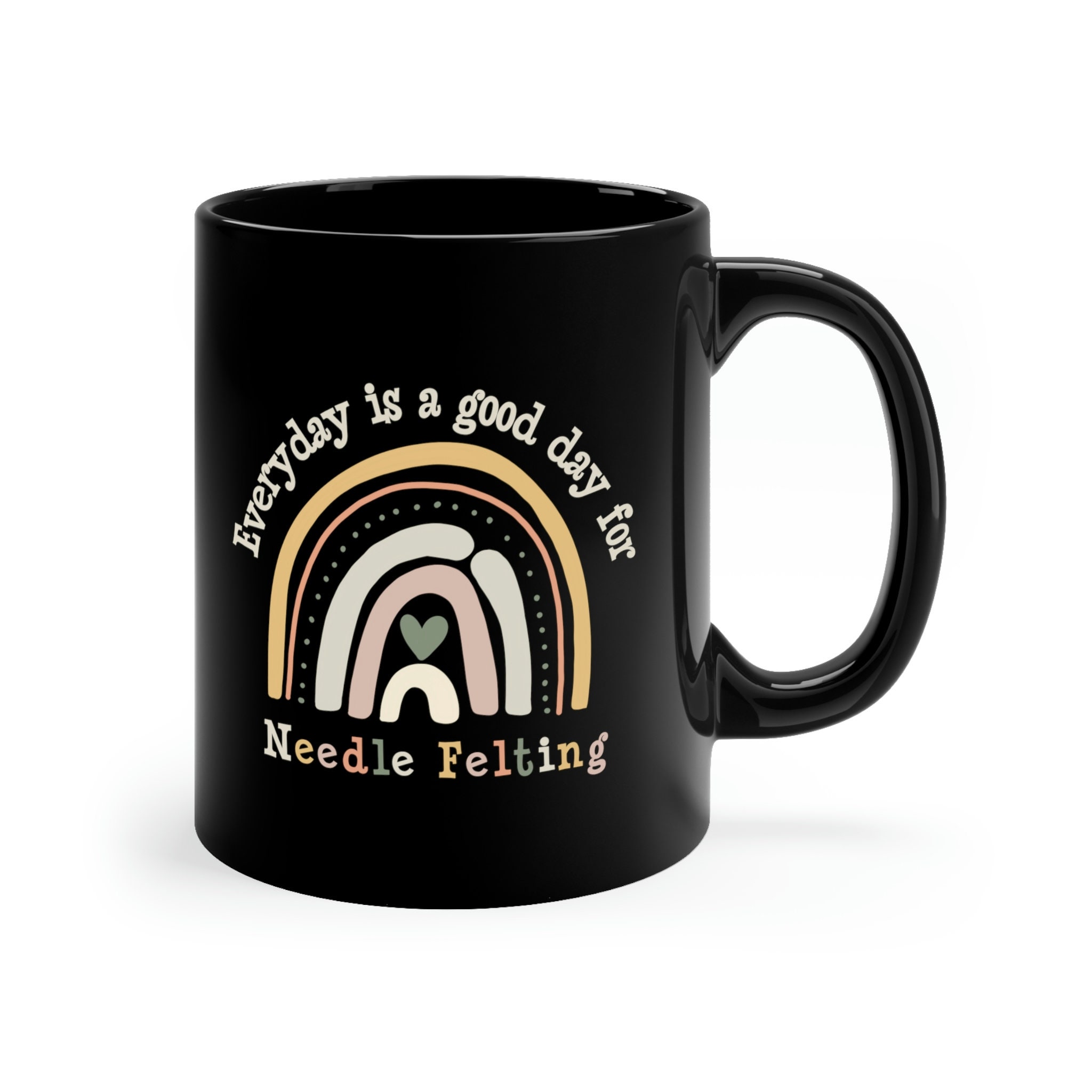 Needle Felting Mug Needle Felting Coffee Mug Cute Crafting Mug Needle ...