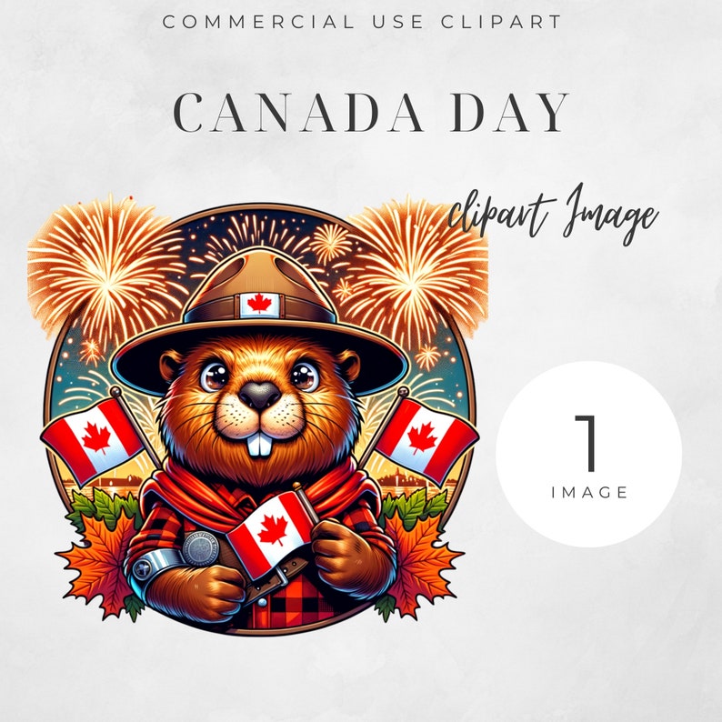 Canada Day Clipart, SINGLE IMAGE, Digital Download, Commercial Use ...