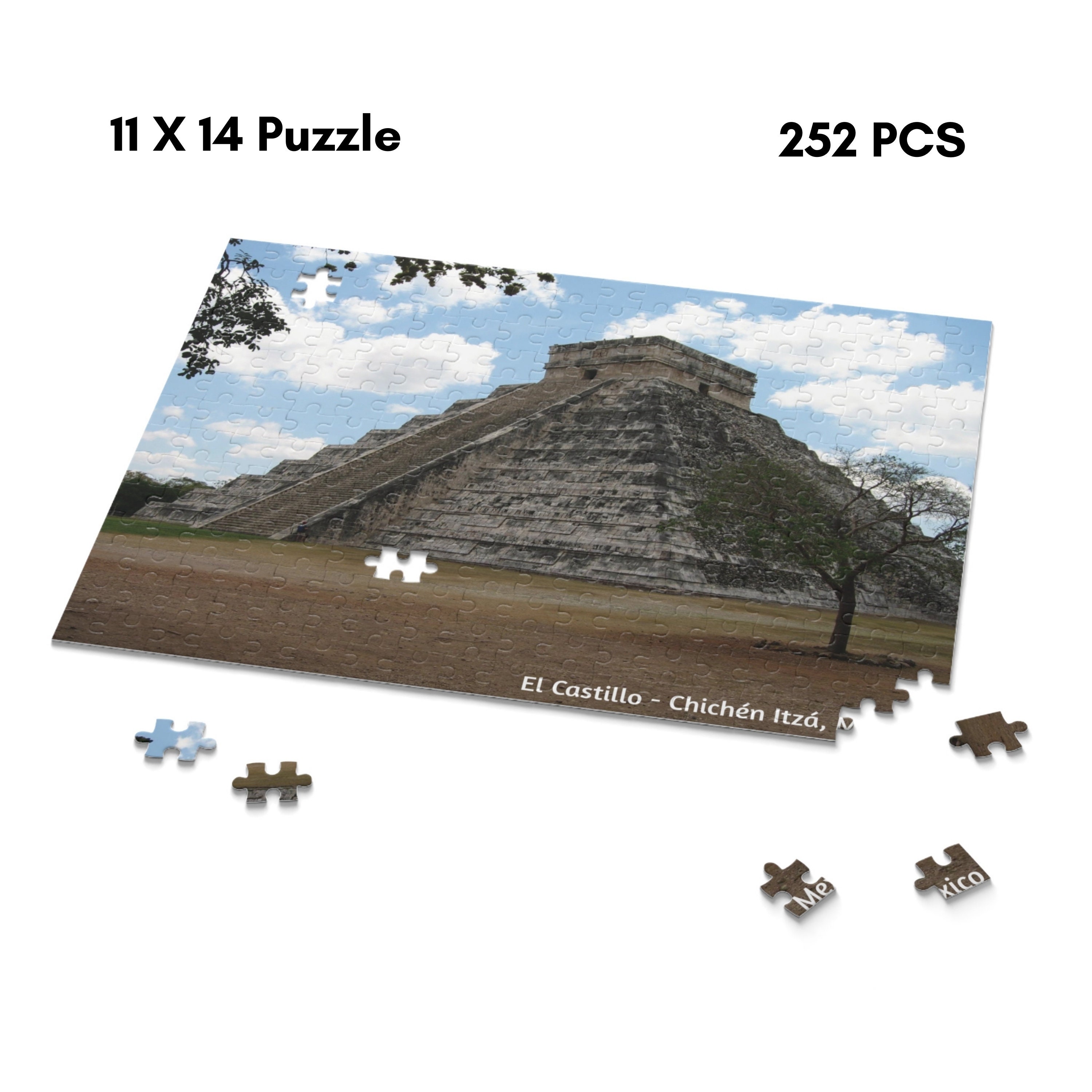 El Castillo Chichén Itzá Mexico Puzzle, 120, 252, 500 Pieces Jigsaw ...