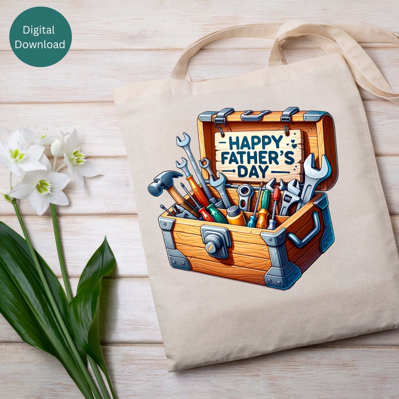 Father's Day Toolbox Clipart, SINGLE IMAGE, Digital Download ...