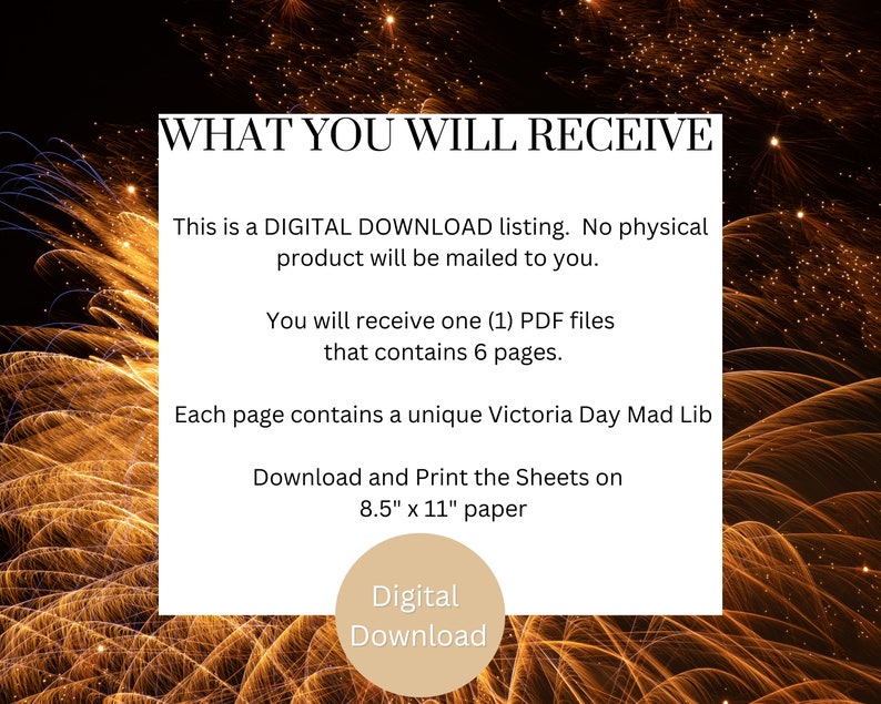 Victoria Day Mad Libs Printable, Victoria Day Party Games, Printable ...