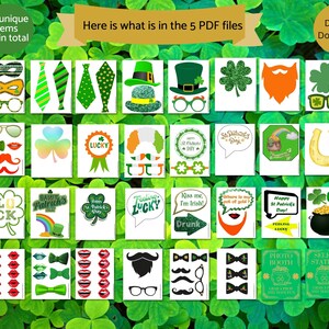 St Patricks Day Party Photo Booth Props Printable Download, DIY Props ...