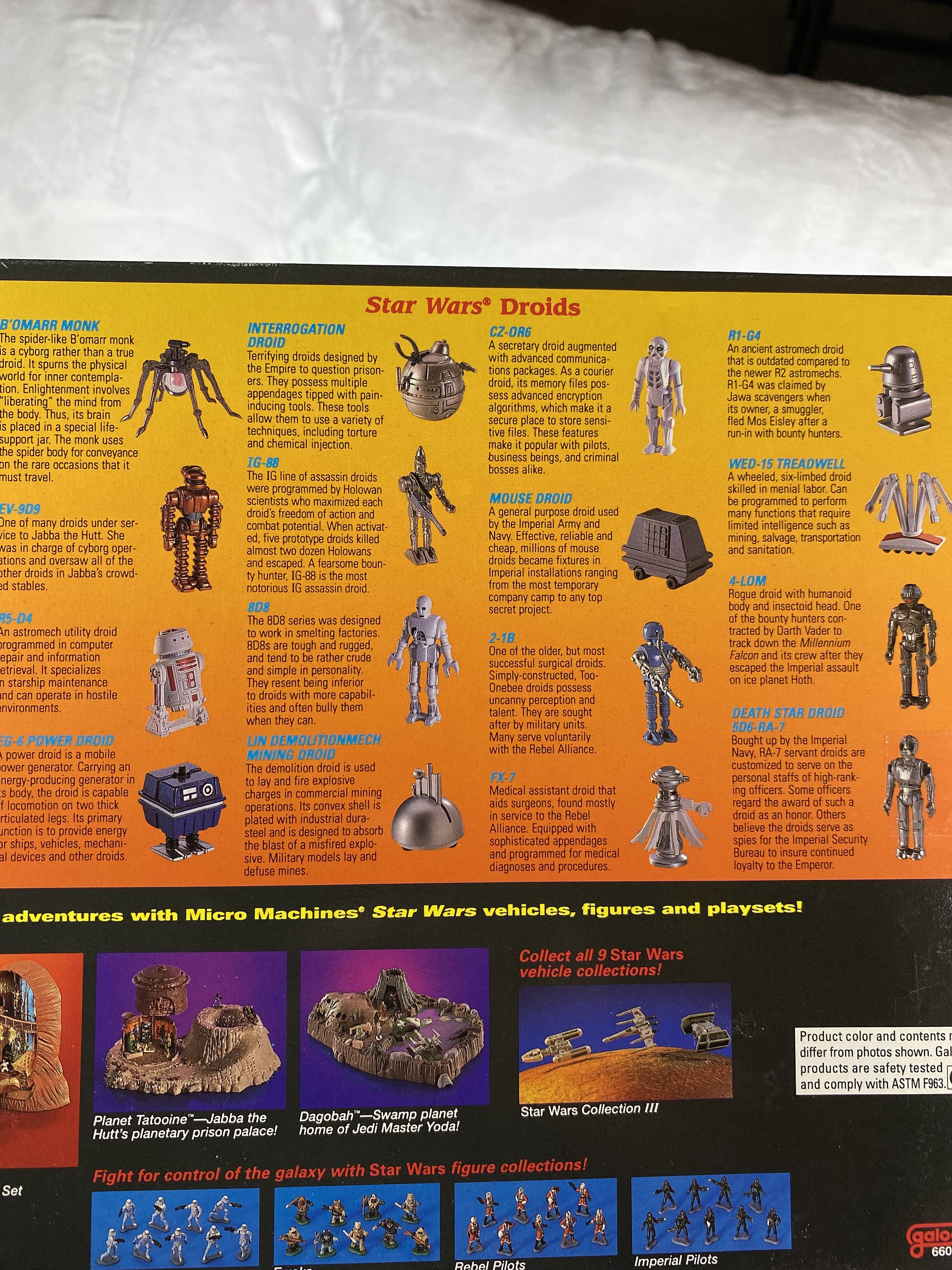 Star Wars Micro Machines Droids Gift Set Galoob 1995, MISB, Factory ...