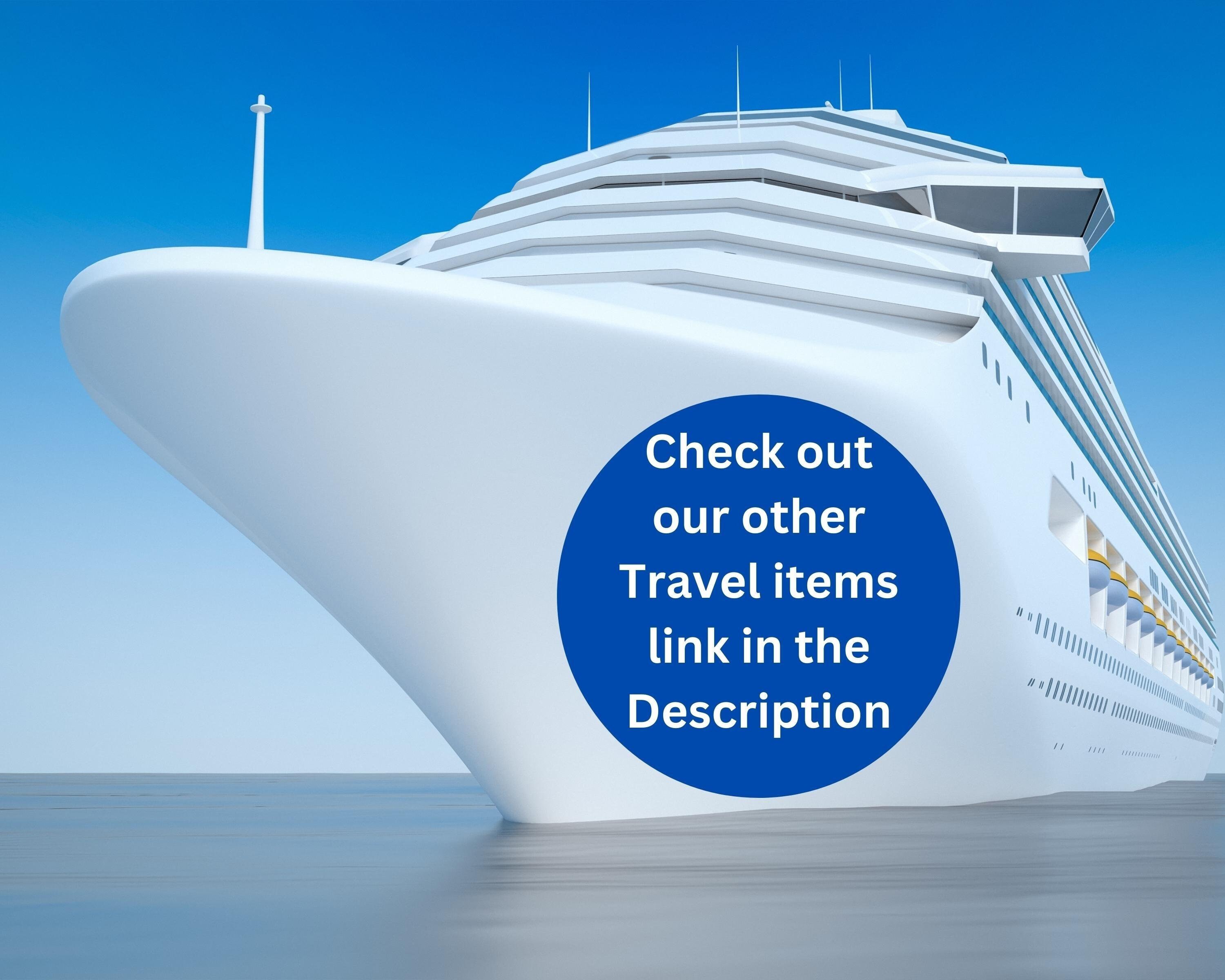 Cruise Bingo Game - 20 Unique Bingo Cards for Endless Travel ...