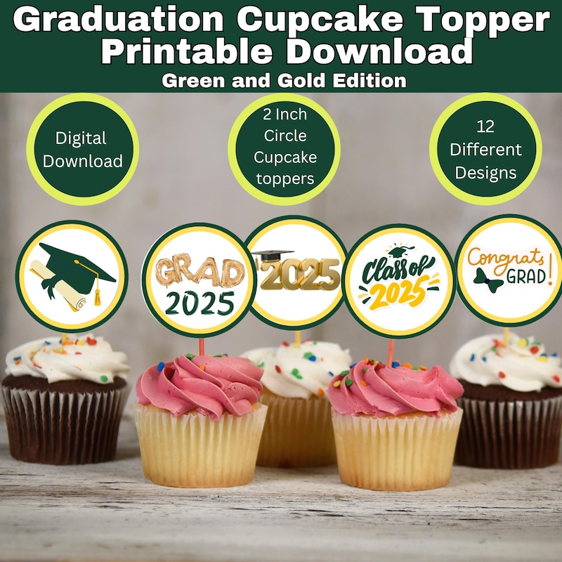 Graduation Cupcake Topper - Etsy