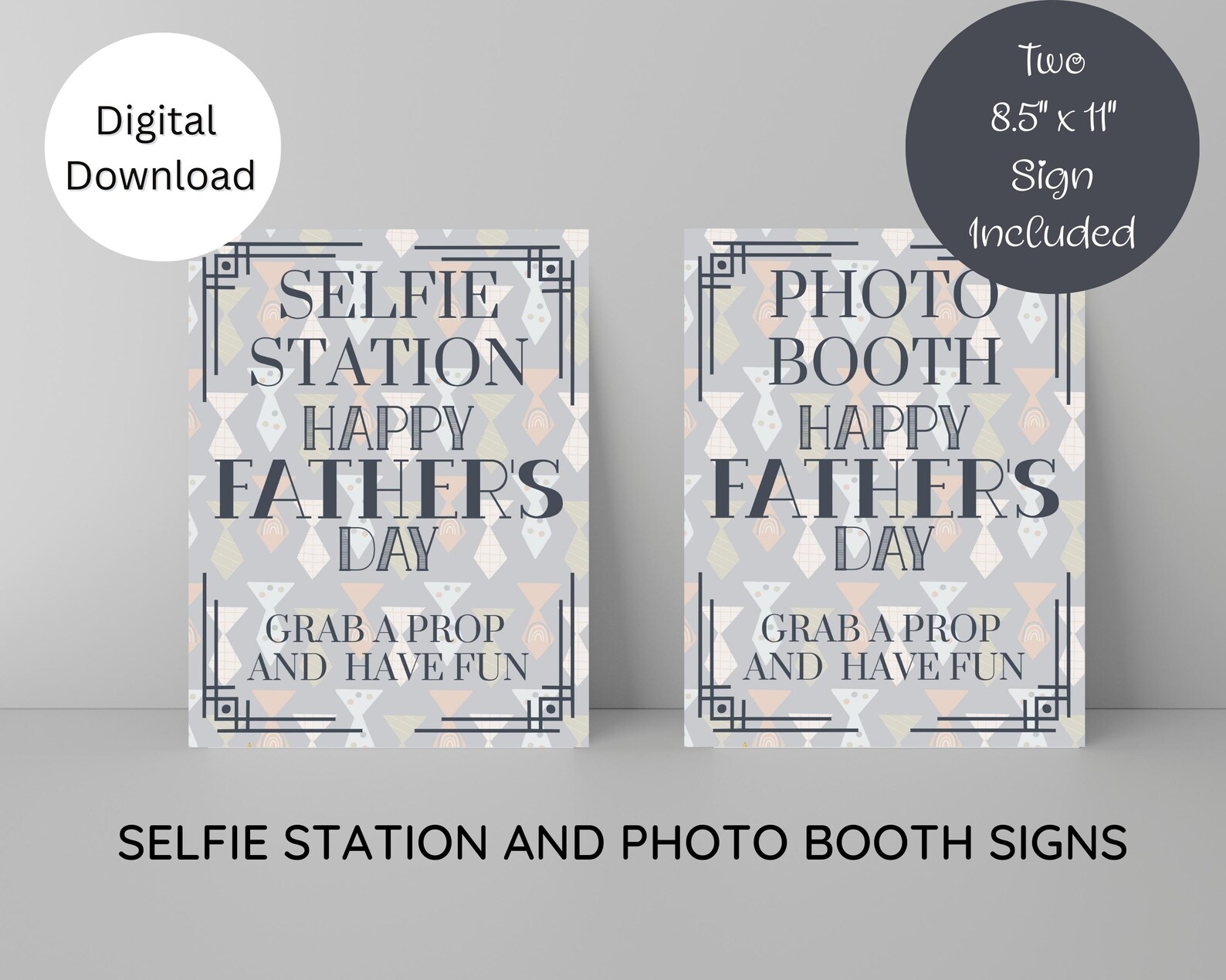 Fathers Day Photo Booth Props Printable Download, DIY Props, Father's ...