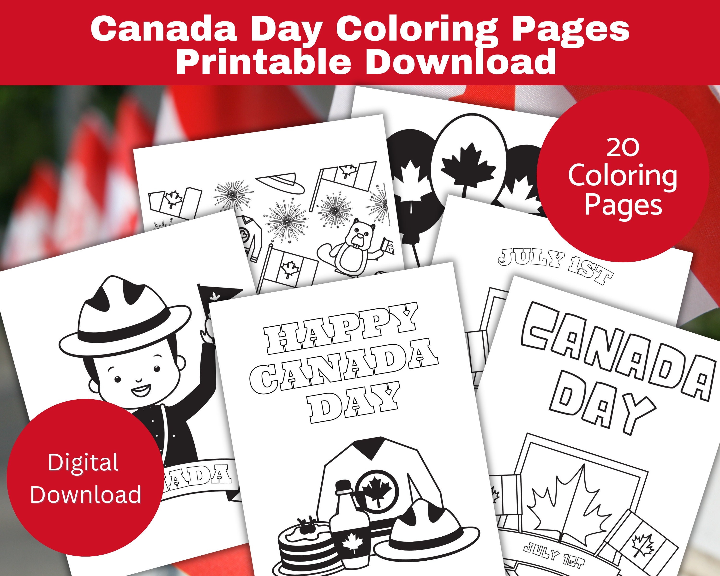 Canada Day Coloring Pages To Print