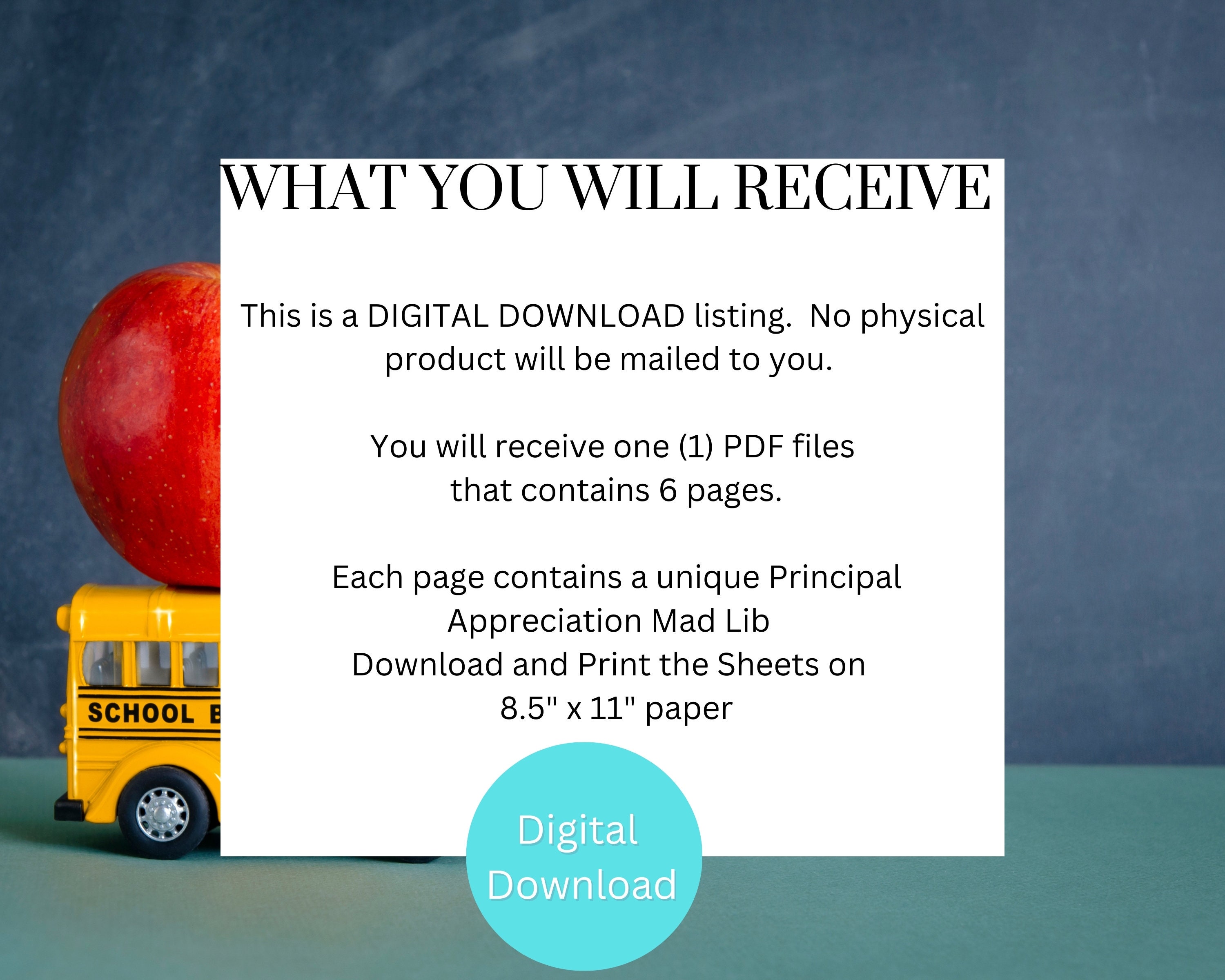 Principal Appreciation Mad Libs Printable, Party Games, Printable ...