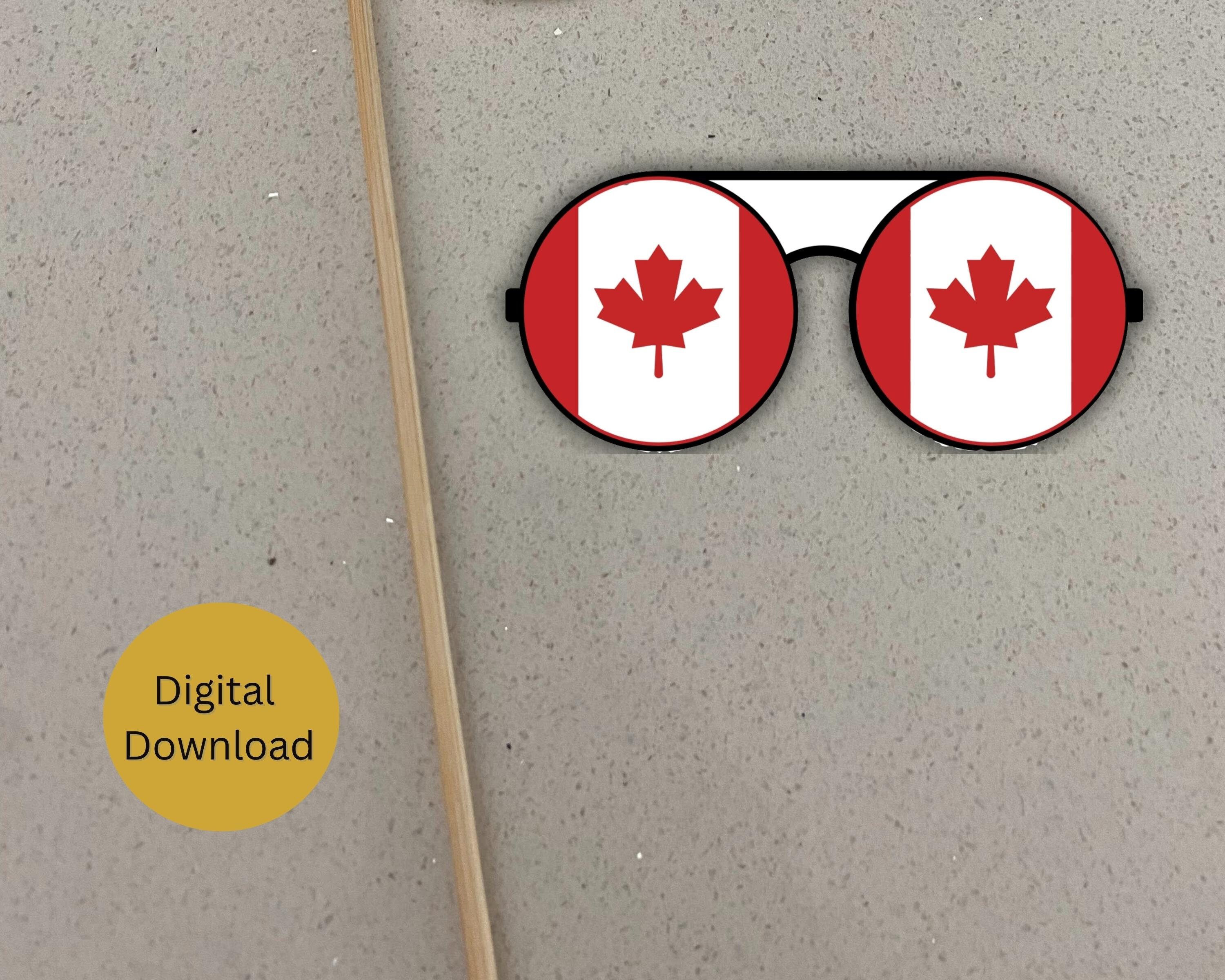 Canada Day Photo Booth Props Printable Download, DIY Props, July 1st ...