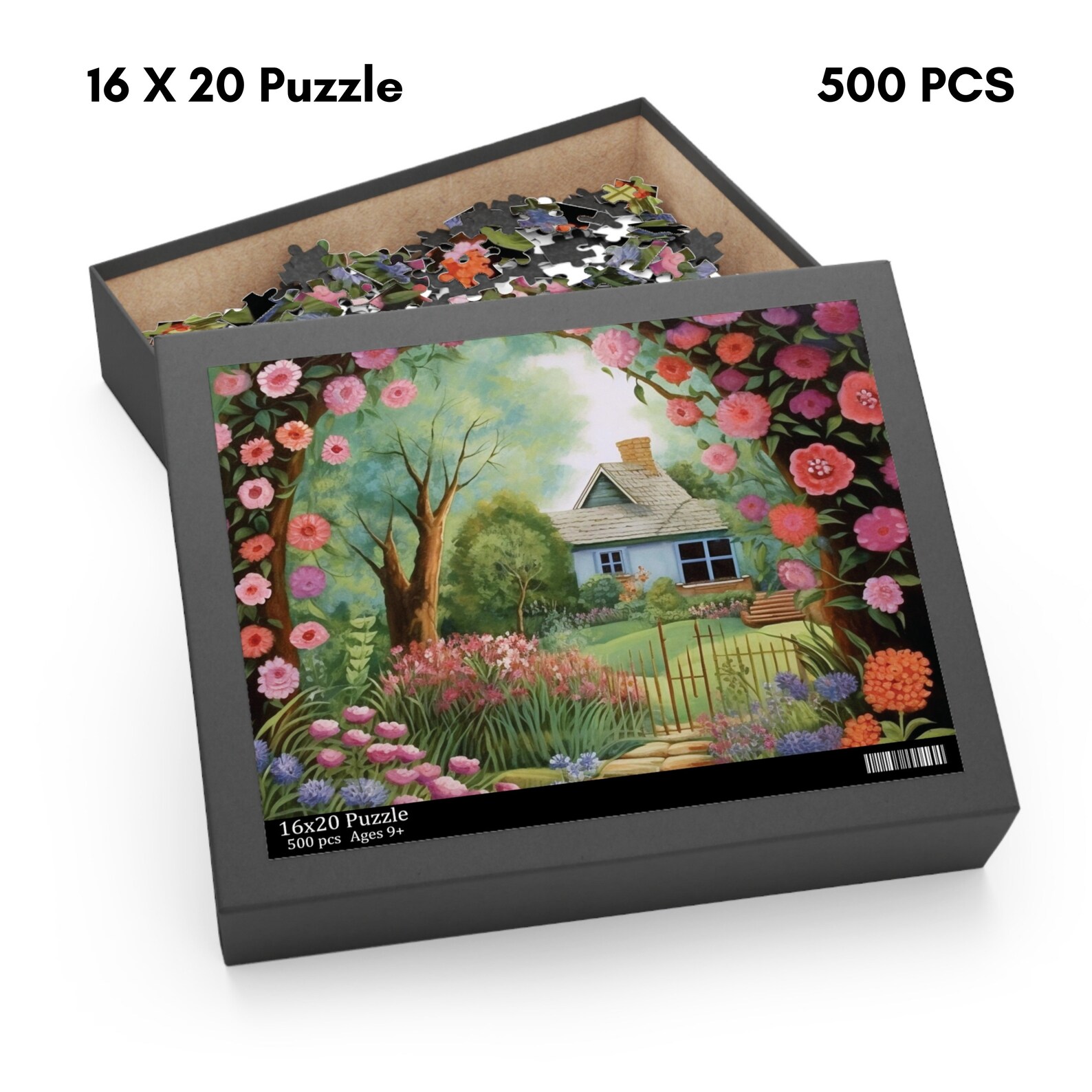 Cottage Garden Puzzle 2 120, 252, 500 Pieces Jigsaw Puzzle, Puzzle for ...