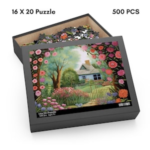 Cottage Garden Puzzle 2 120, 252, 500 Pieces Jigsaw Puzzle, Puzzle for ...