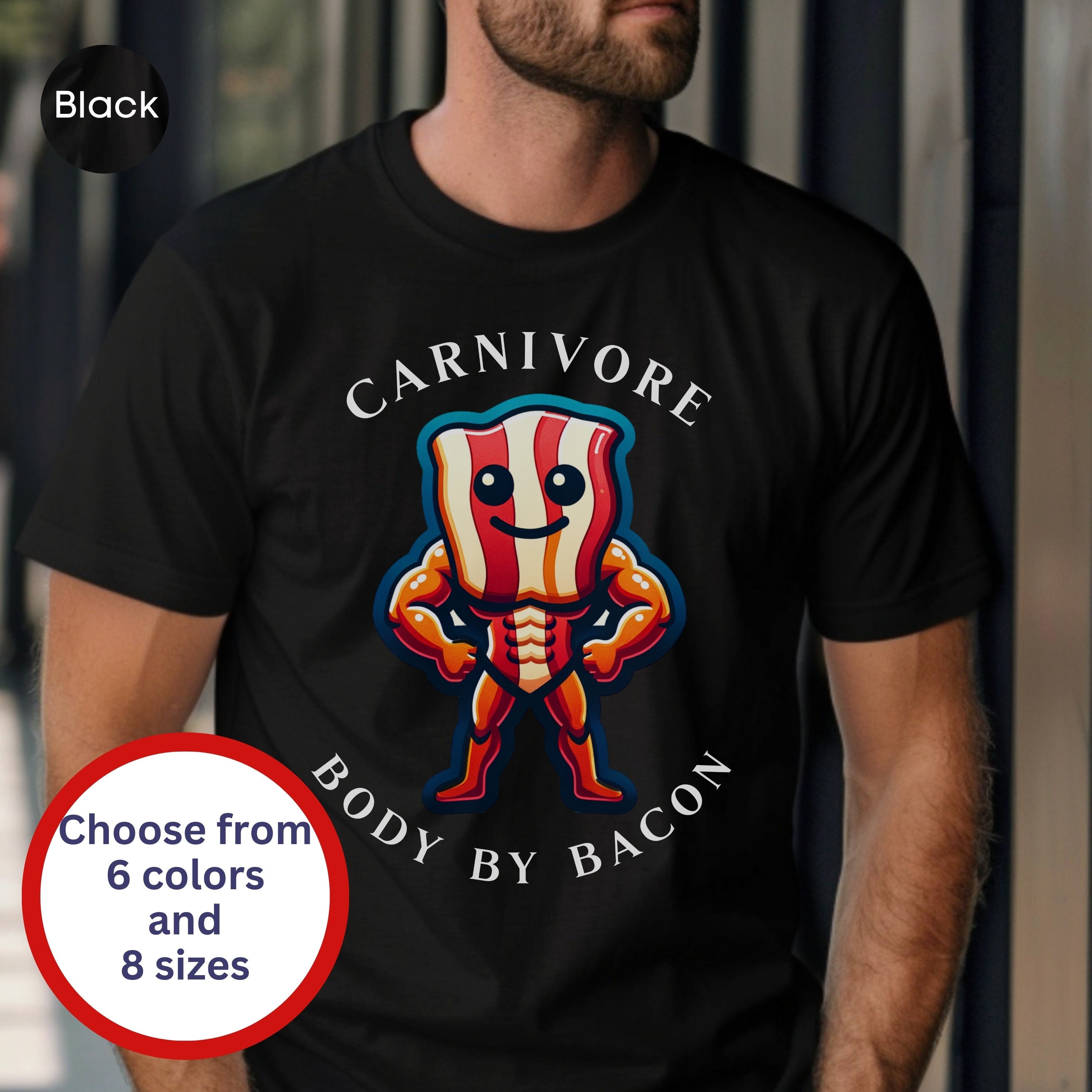 Body by Bacon Carnivore Shirt, Gildan 5000 Carnivore T-shirt, BBBE ...