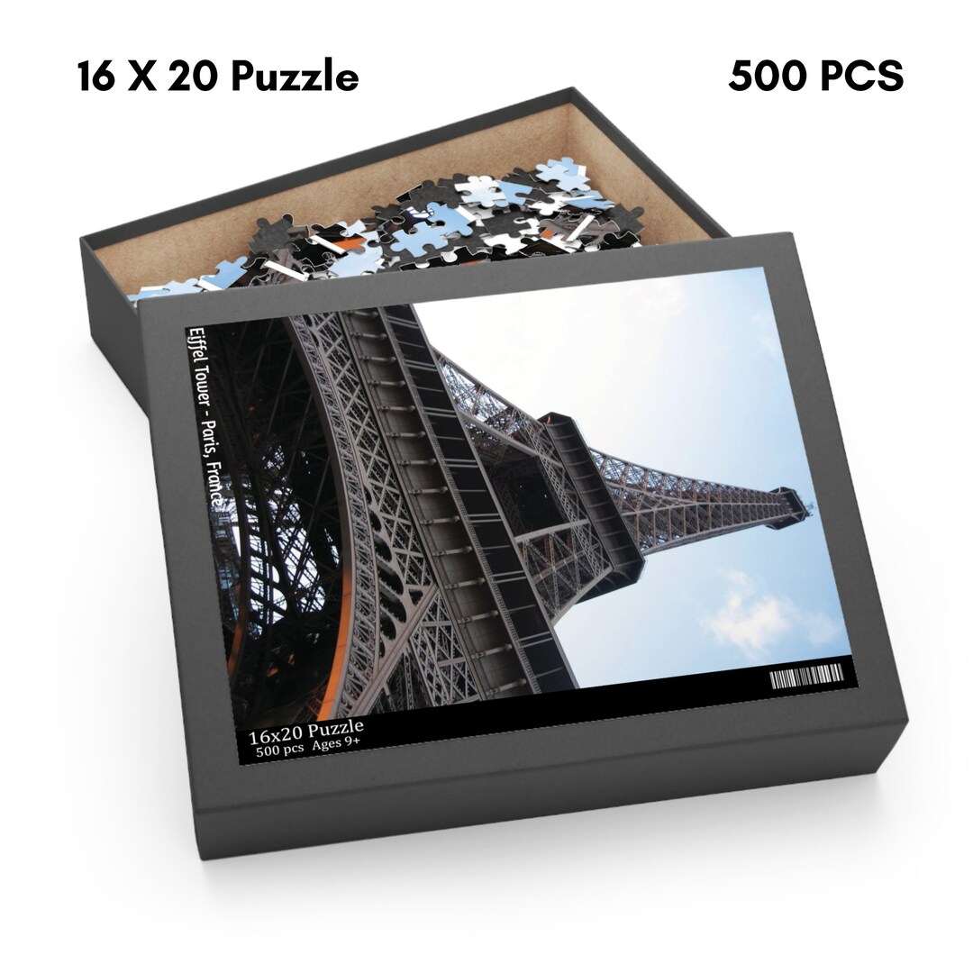 Eiffel Tower - Paris France Puzzle, 120, 252, 500 Pieces Jigsaw Puzzle ...