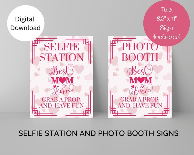Mothers Day Photo Booth Props Printable Download, DIY Props, Mother's ...