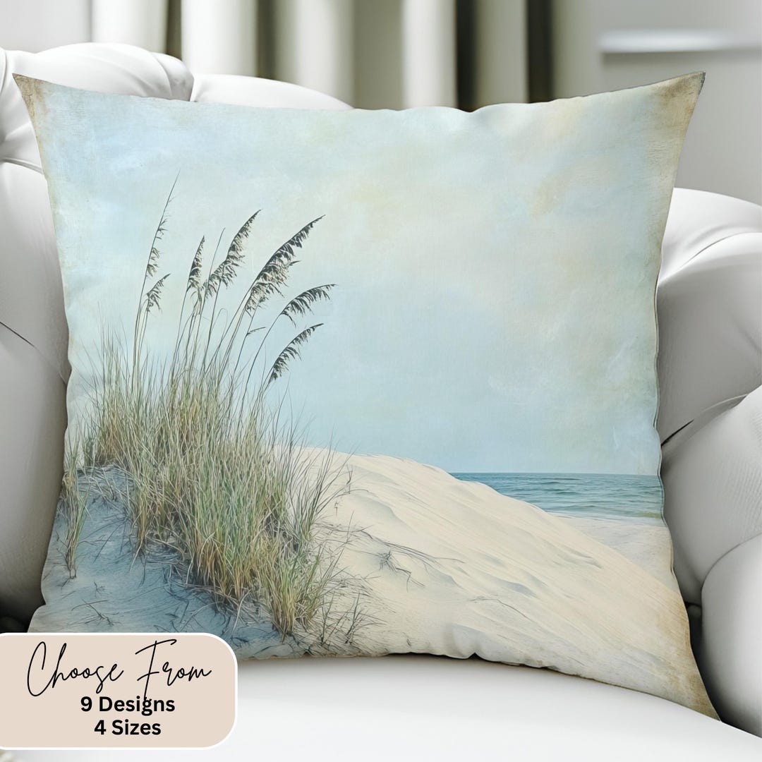 Nautical Throw Pillows, Beach House Decor, Indoor Beach House Pillow ...