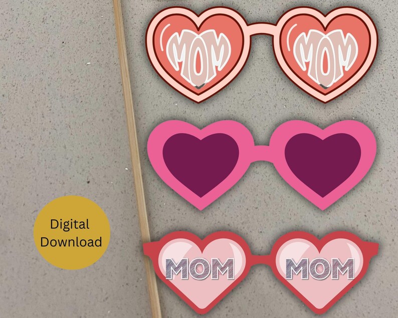 Mothers Day Photo Booth Props Printable Download, DIY Props, Mother's ...
