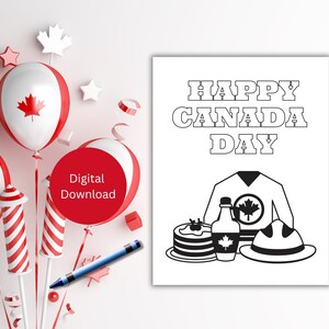 Canada Day Coloring Pages Printable Download (set of 20) | Patriotic ...