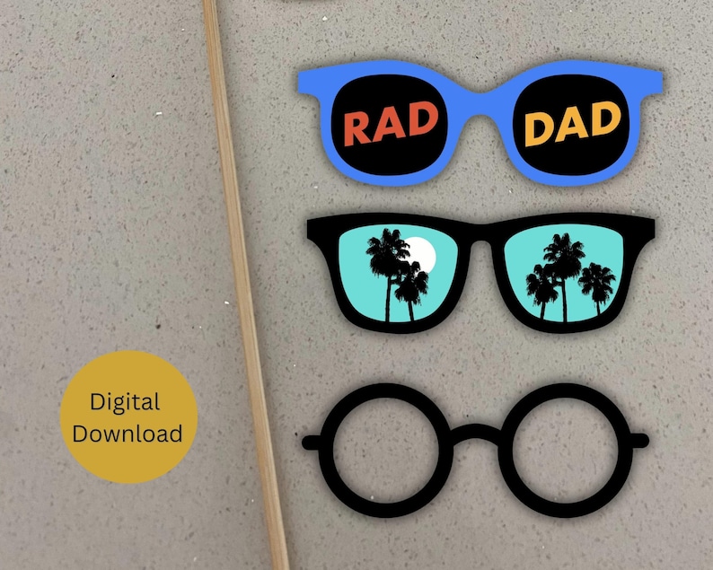 Fathers Day Photo Booth Props Printable Download, DIY Props, Father's ...