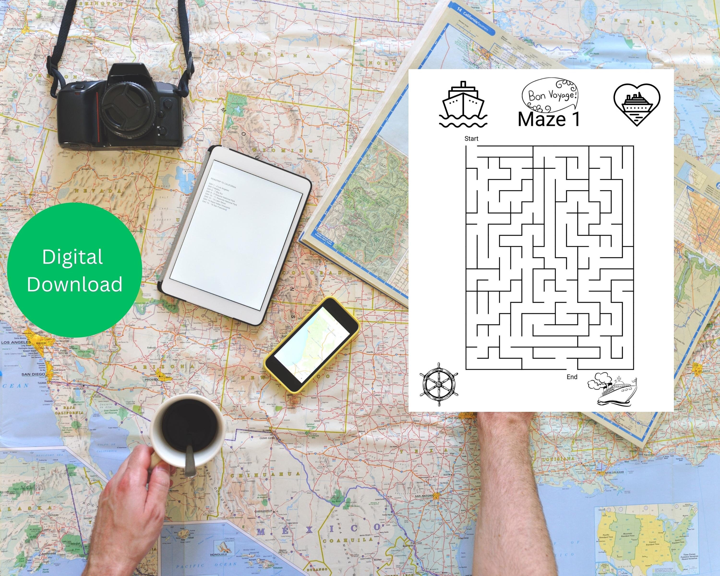 Cruise Ship Maze Puzzles 8 Unique Mazes for Endless Travel ...