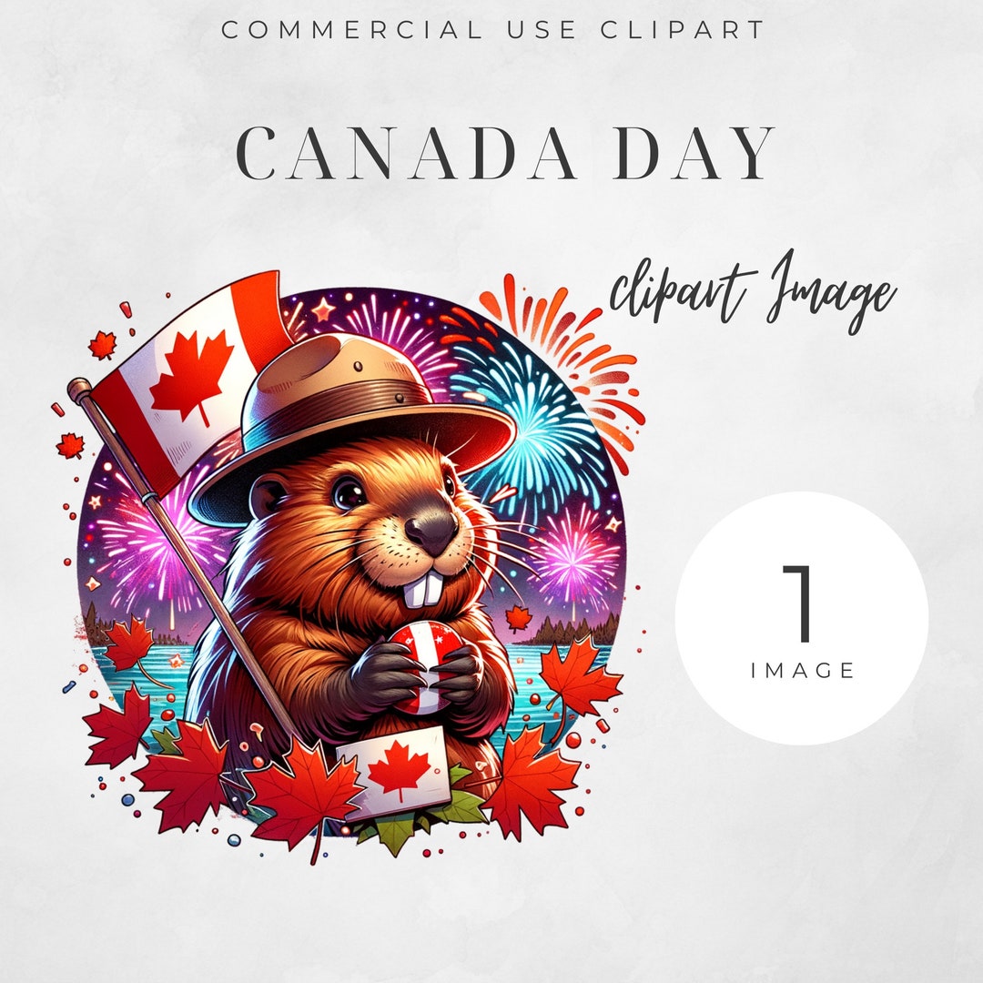 Canada Day Clipart, SINGLE IMAGE, Digital Download, Commercial Use ...