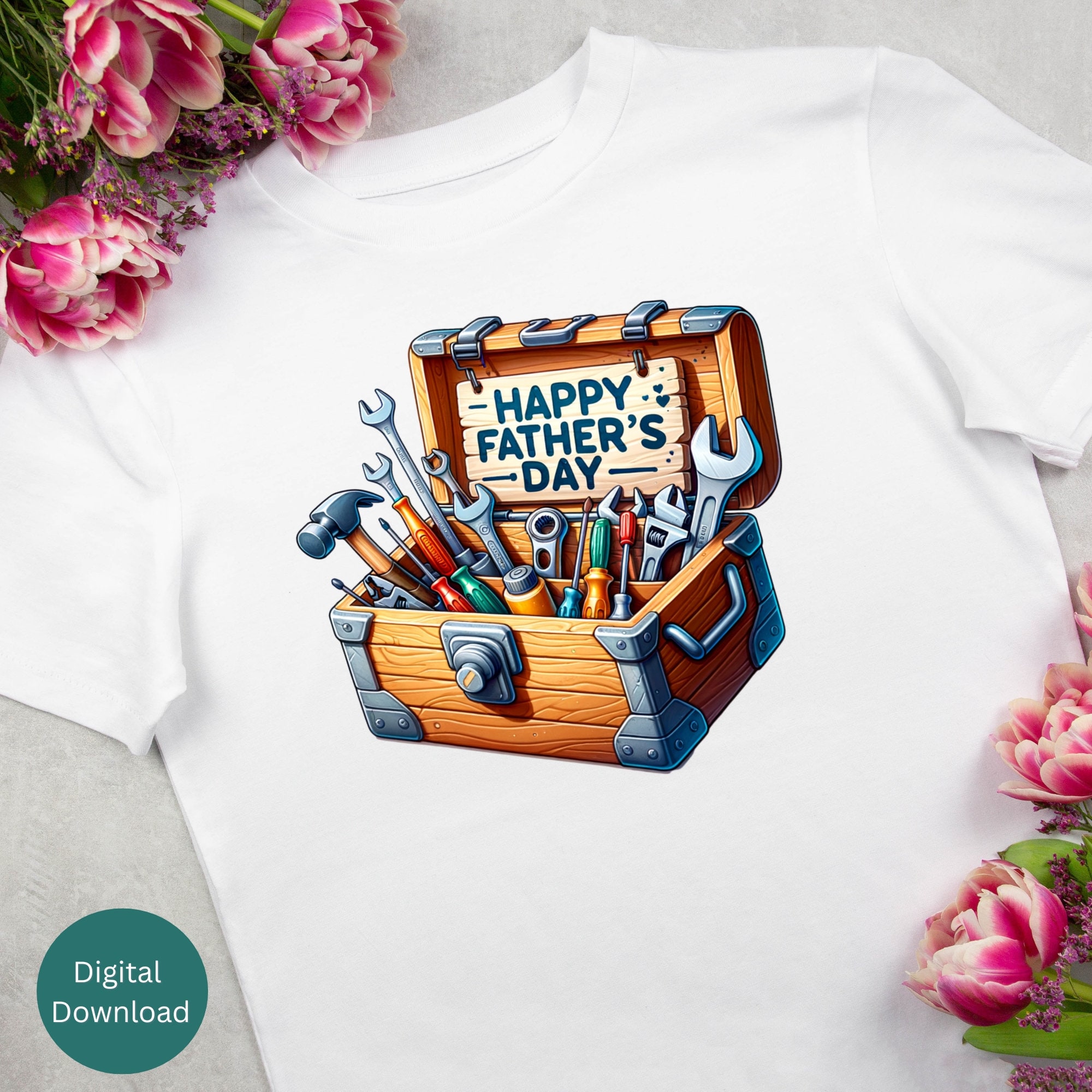 Father's Day Toolbox Clipart, SINGLE IMAGE, Digital Download ...