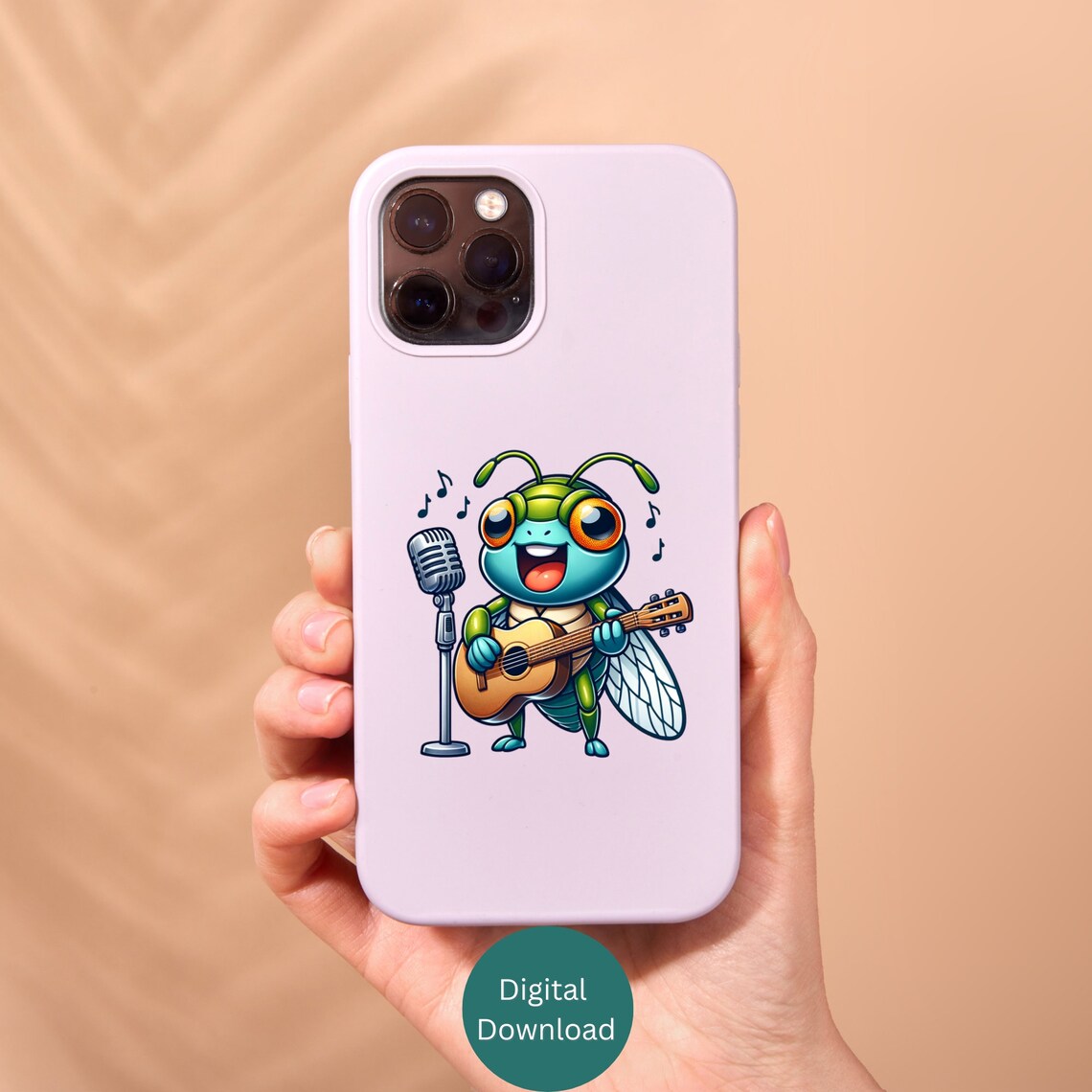Watercolor Singing Cicadas Clipart, Cute Cicadas Singing With ...
