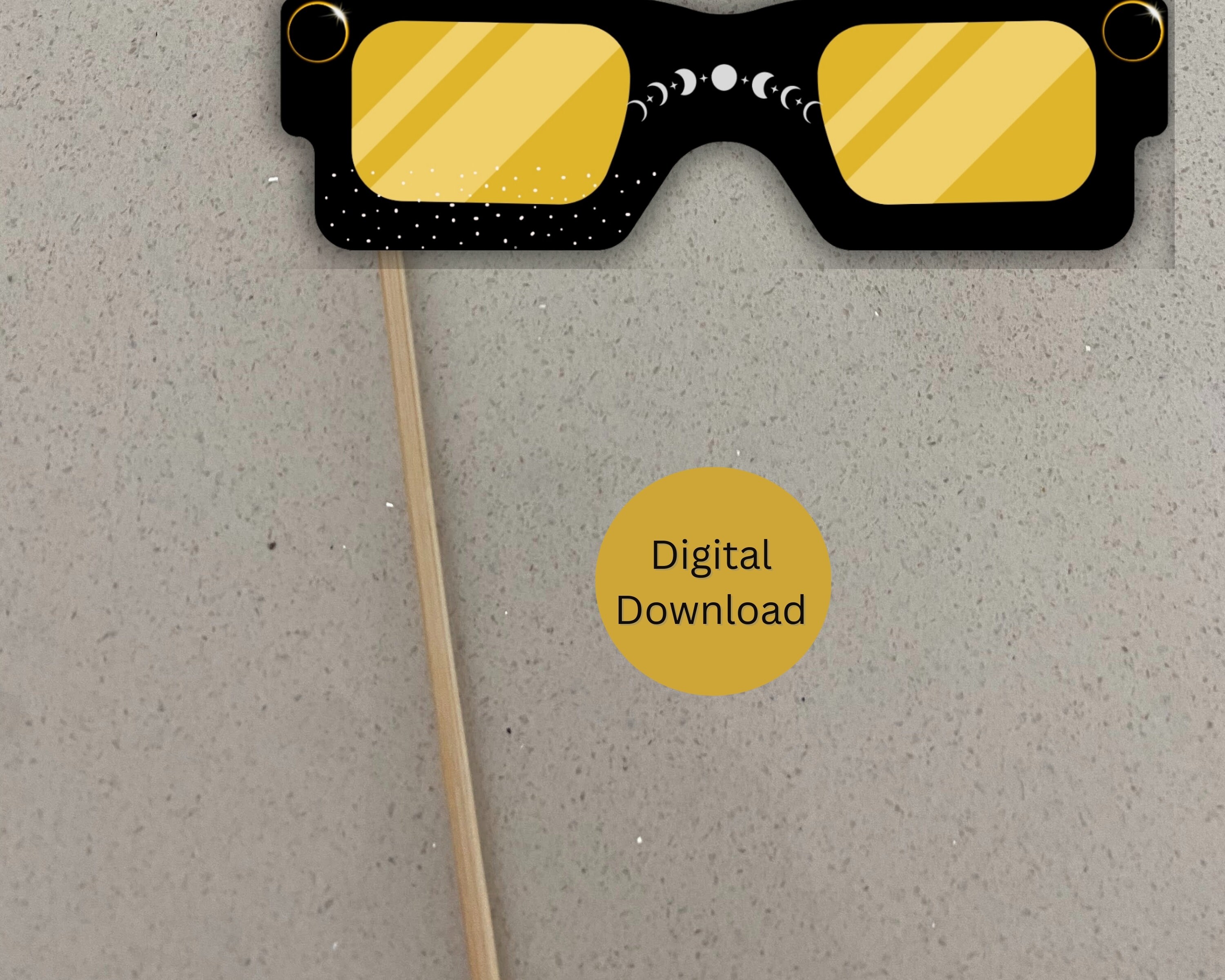 Solar Eclipse Photo Booth Props Printable Download, DIY Props, April 8 ...