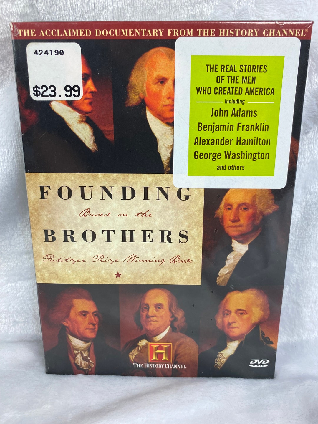 Founding Brothers DVD Set, History Channel 2 Dvds, Factory Sealed ...