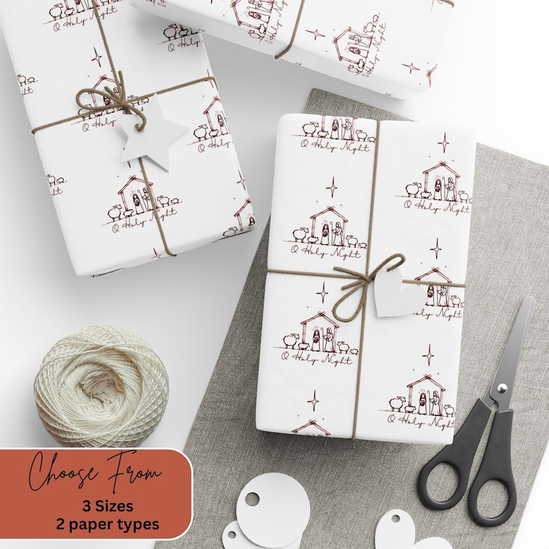 Religious Wrapping Paper - Etsy