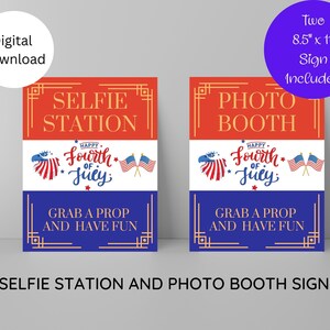 4th of July Photo Booth Props Printable Download, DIY Props, July 4th ...