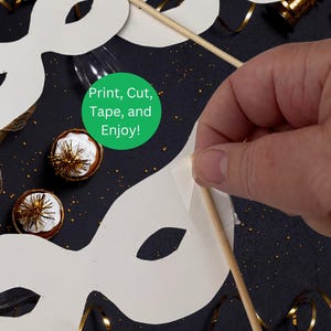 New Years Eve Party Photo Booth Props Printable Download - Instant ...