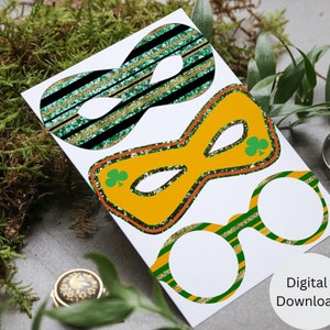 St Patricks Day Party Photo Booth Props Printable Download, DIY Props ...