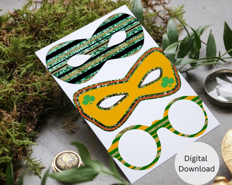 St Patricks Day Party Photo Booth Props Printable Download, DIY Props ...