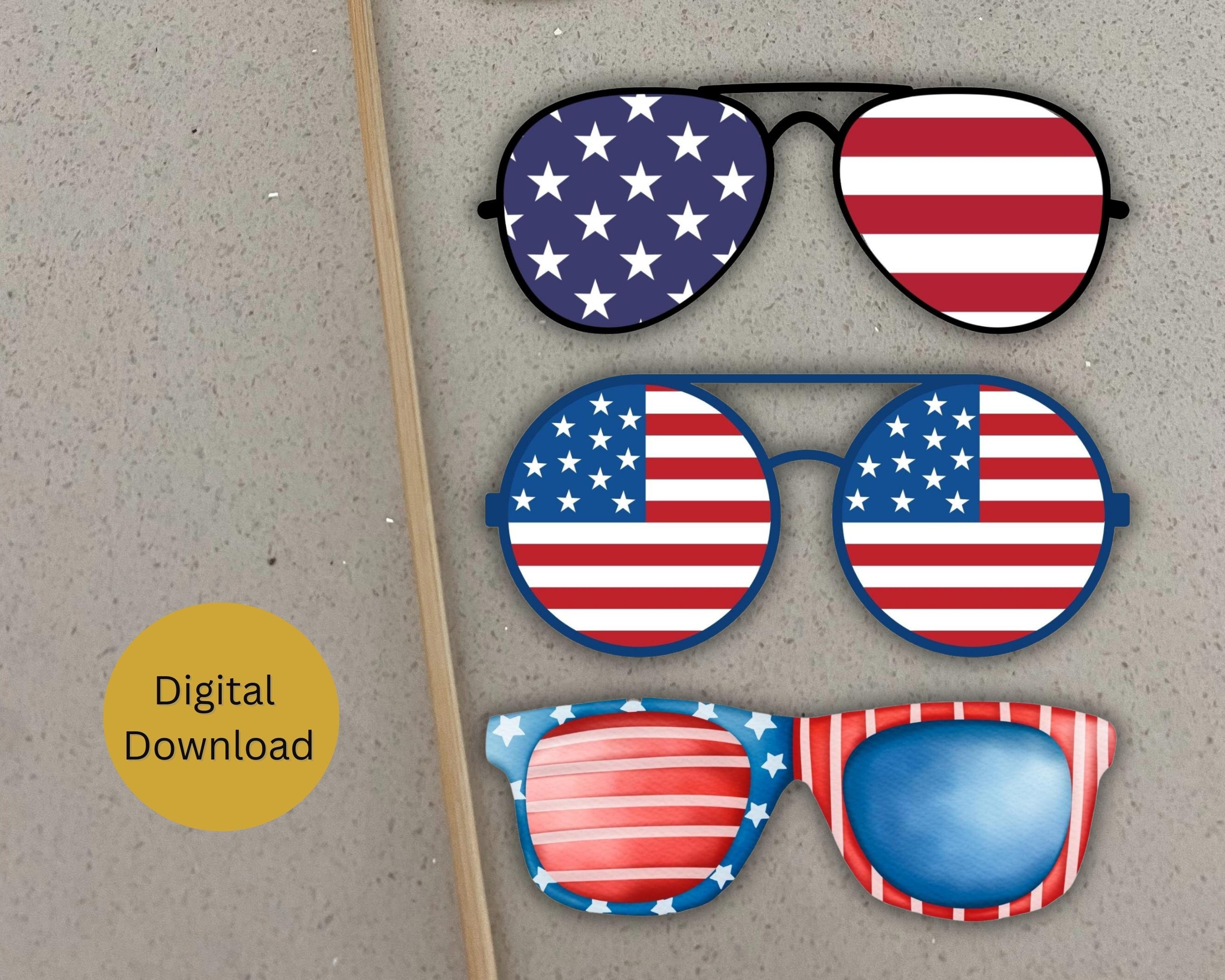 4th of July Photo Booth Props Printable Download DIY Props - Etsy